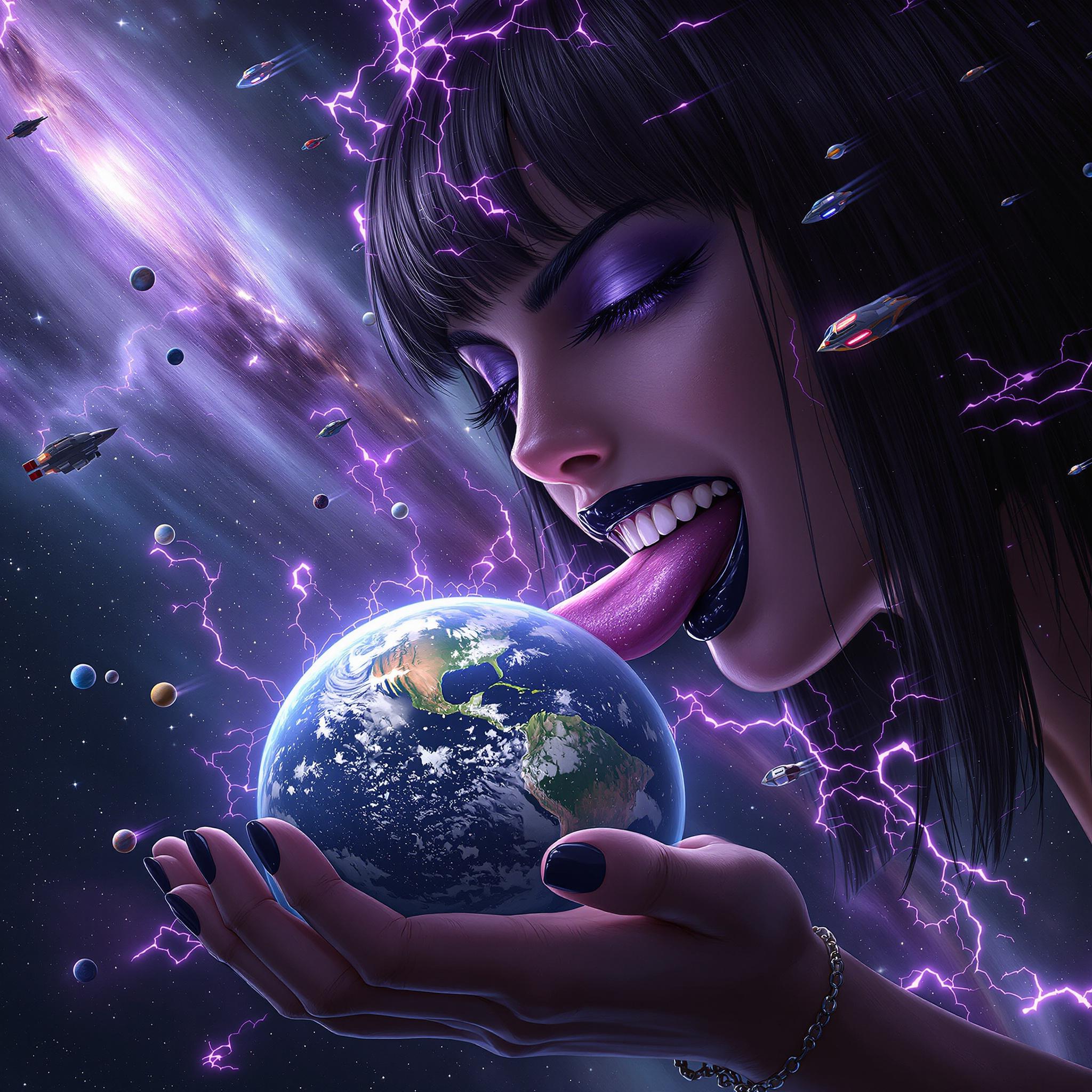 FLUX prompt: enormous giantess female who looks exactly l...