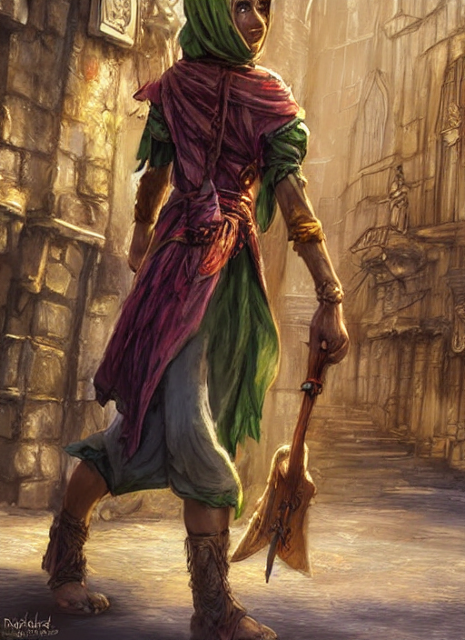 Stable Diffusion prompt: female poor beggar on the street...