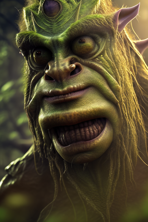 Openjourney prompt: bogtroll closeups, lord of the bogtro...