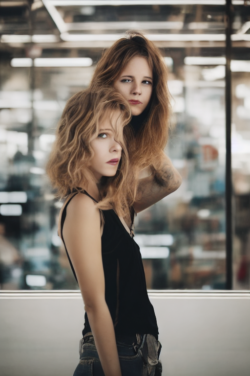 Stable Diffusion prompt: portrait photo of a stylish beau...