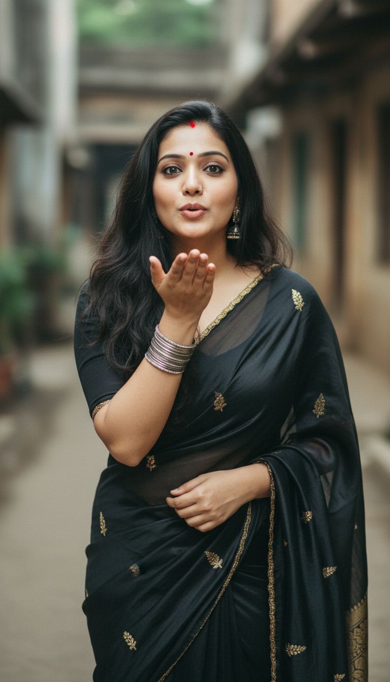 Nano Banana prompt: 28-30 years old, Indian hair style, w...