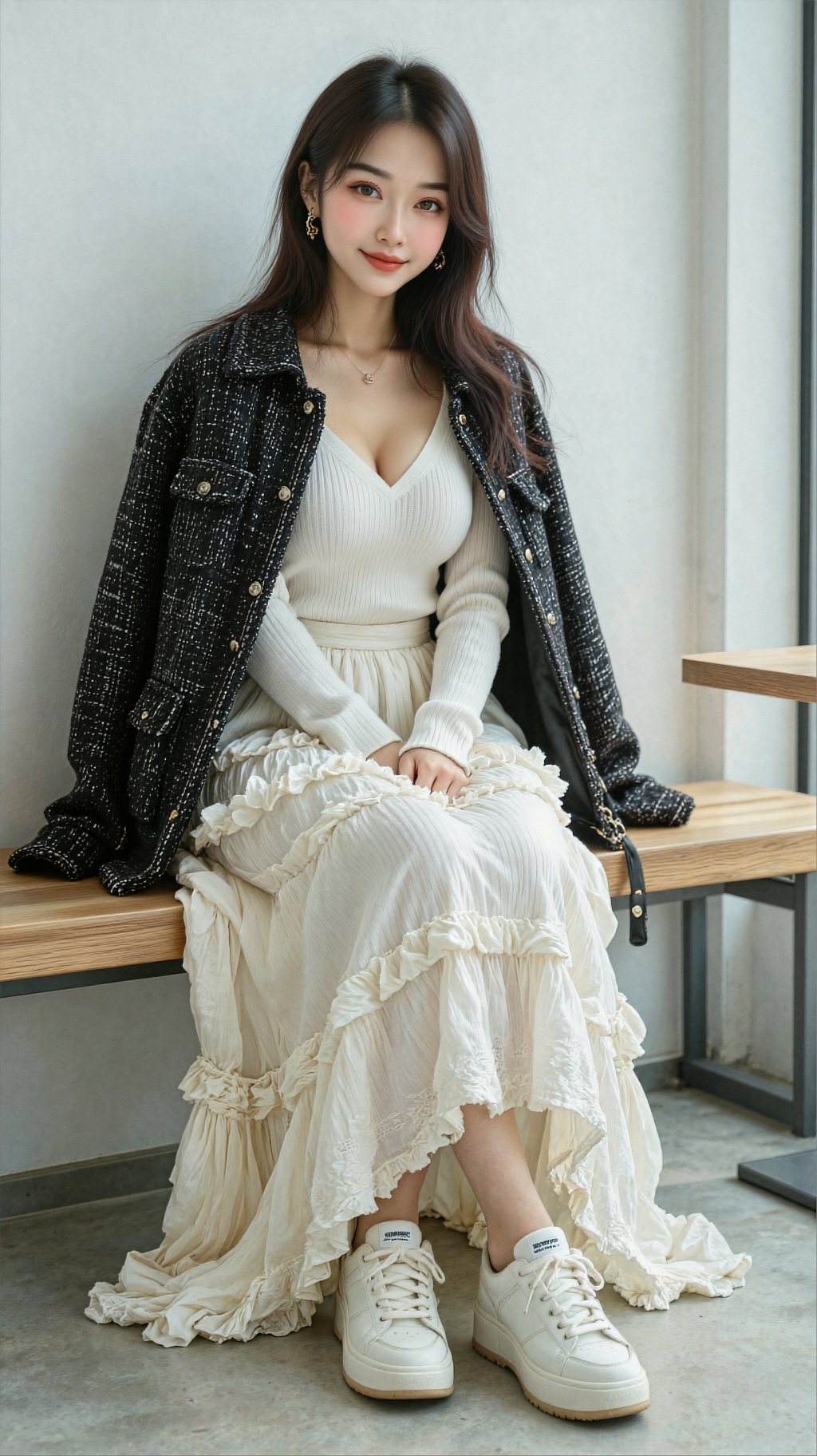 Z Image prompt: A full-body photorealistic lifestyle port...