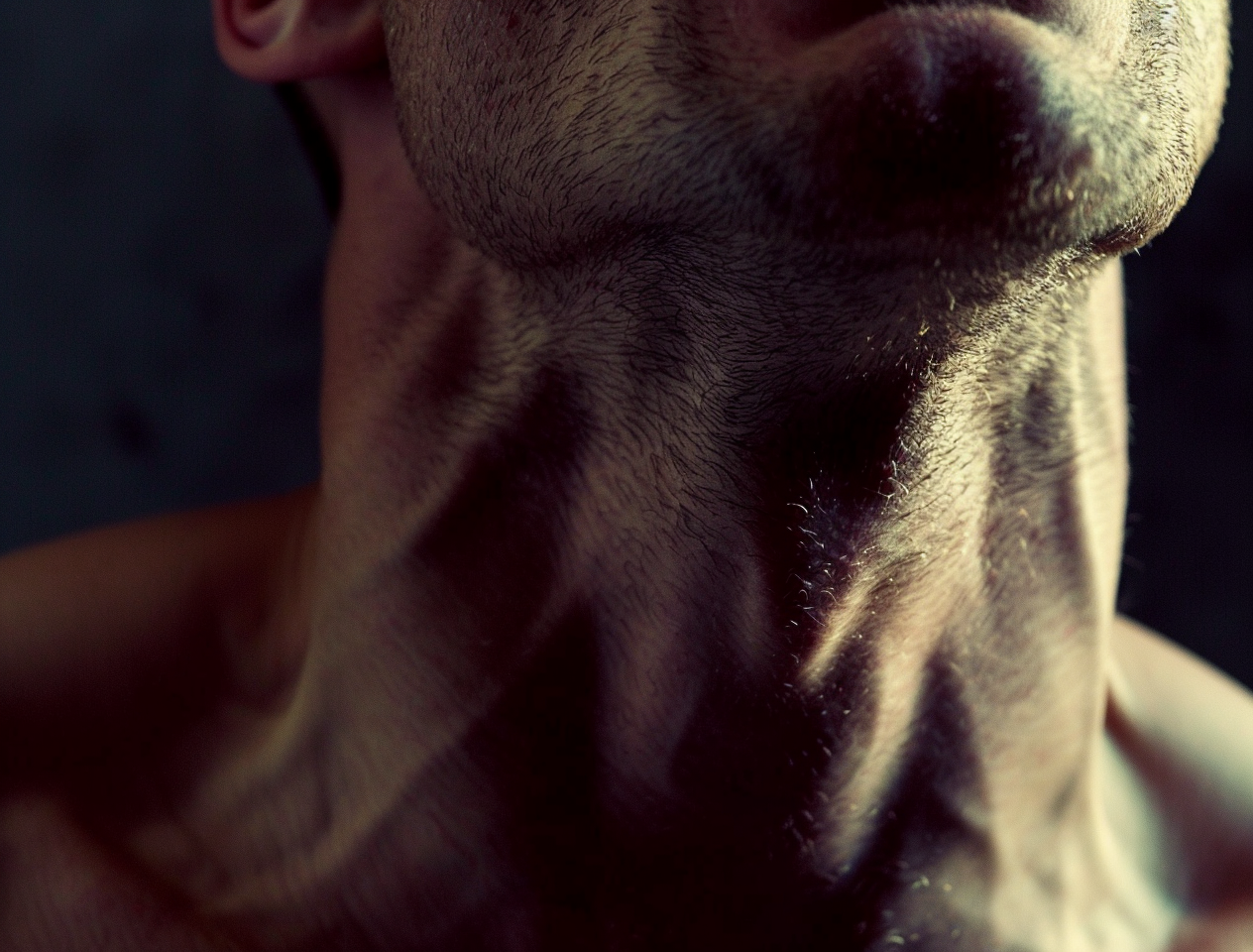 Midjourney prompt: Close up of an attractive muscular man...