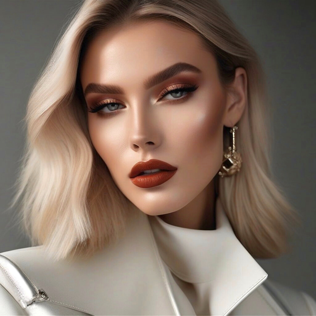 Stable Diffusion prompt: photo of a gorgeous woman, (lips...