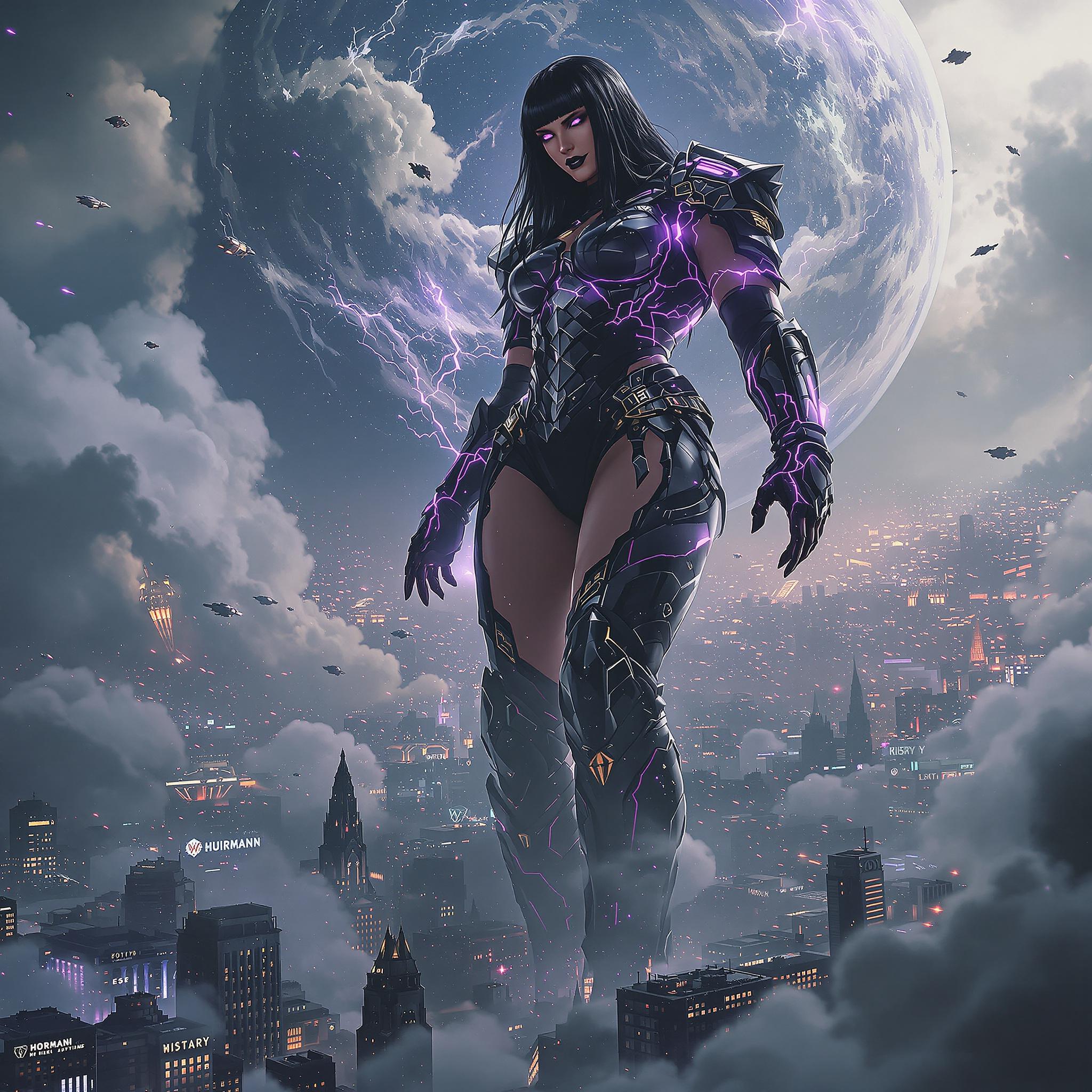 FLUX prompt: truly enormous giantess female Rhea Ripley f...