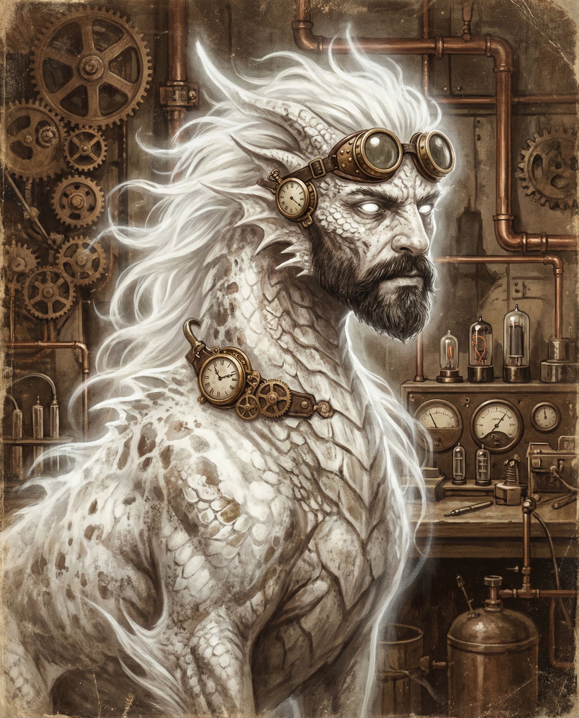 Nano Banana prompt: A strikingly mystical creature, remin...