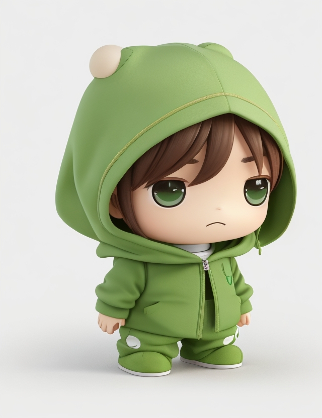 DreamShaper prompt: 3D animation character minimal art to...