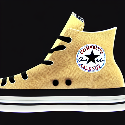 Stable Diffusion prompt: an unreleased converse shoe desi...
