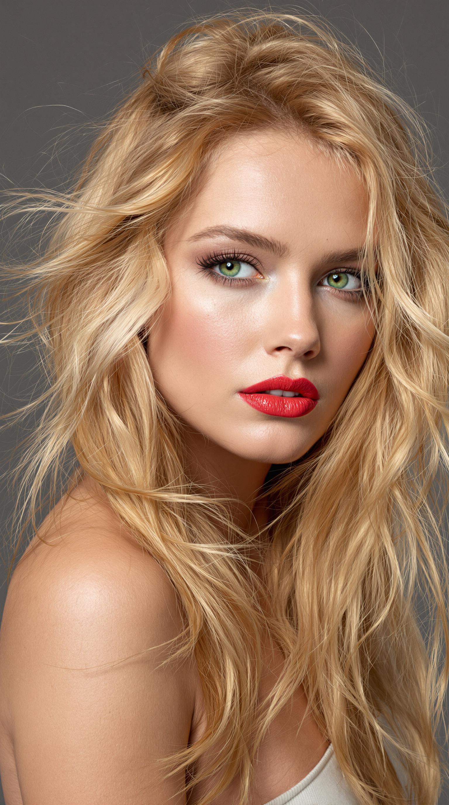 FLUX prompt: "The image is a striking close-up portrait o...