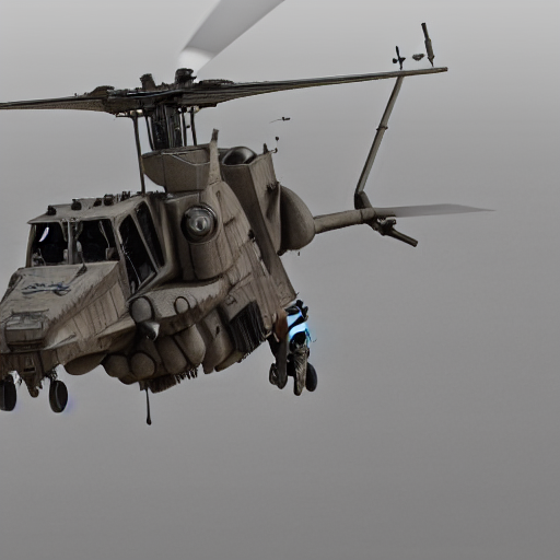 Stable Diffusion prompt: soldier front of Apache helicopt...