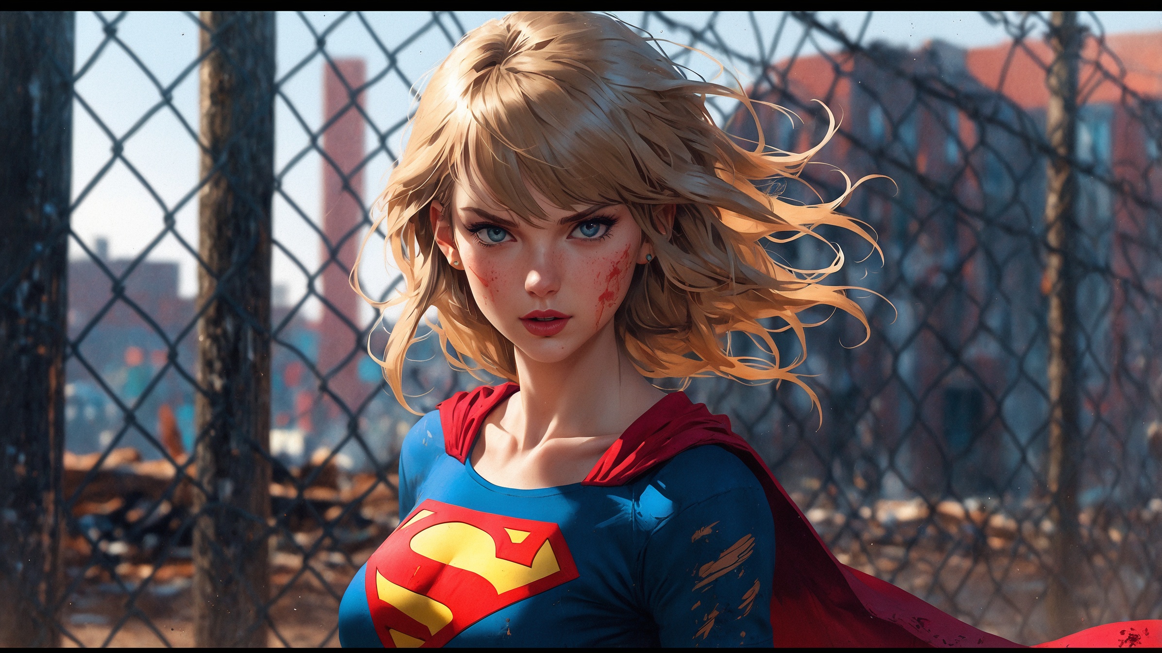 Stable Diffusion prompt: Image is a stylized, high-contra...