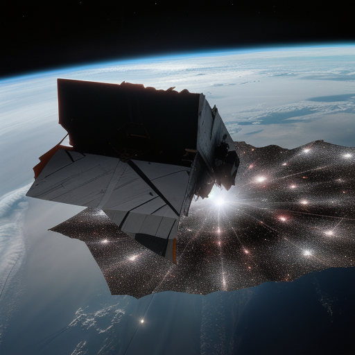 majicMIX realistic prompt: debris field in space