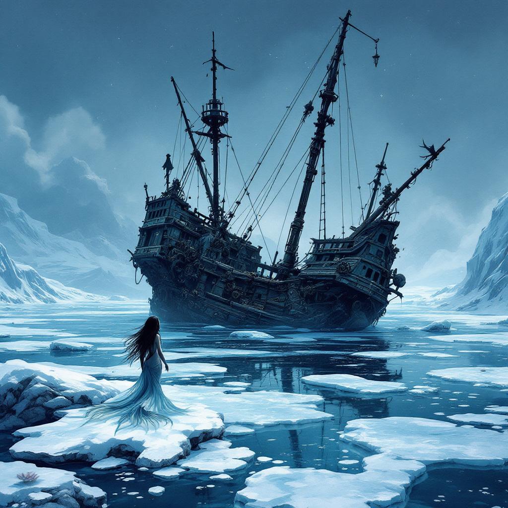 FLUX prompt: A composite blend of adventure fantasy Illus...