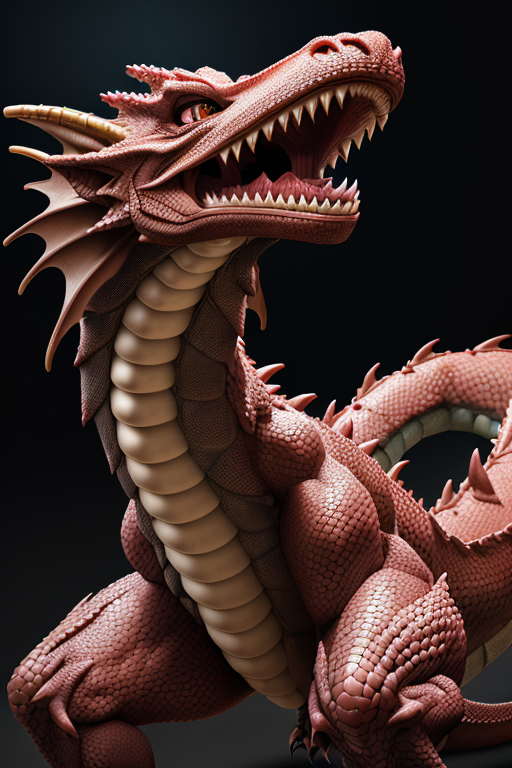 DreamShaper prompt: anthro, furry, 4k, dragon, female, tr...