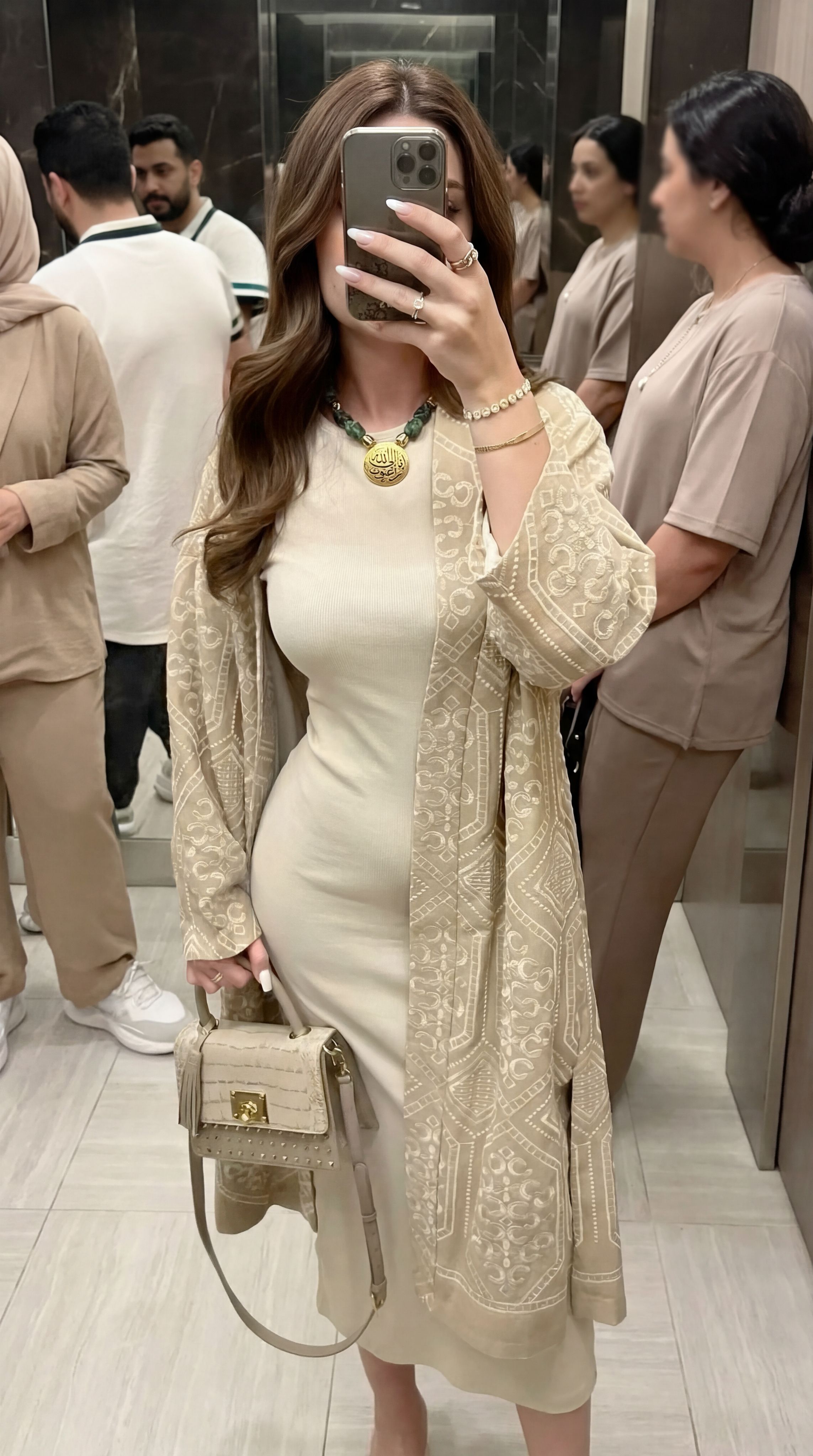 Nano Banana prompt: Create an elegant female model taking...