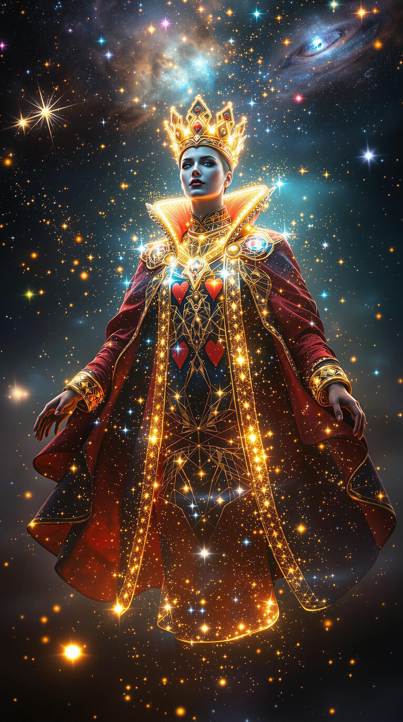 FLUX prompt: Half body potrait shot, 12K, UHD, The Queen ...