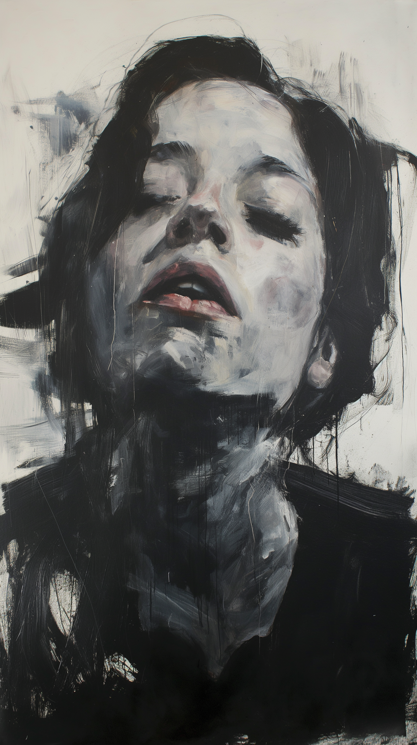 Midjourney prompt: portrait, woman, oil painting, grainy ...