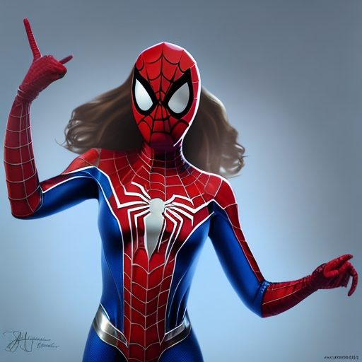 Openjourney prompt: sydney sweeney , suit spider-woman