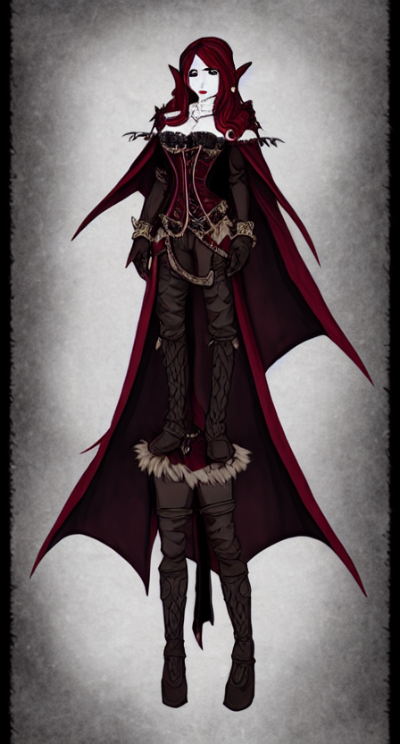 Stable Diffusion prompt: DnD, Rouge, Black hair, Mysterio...