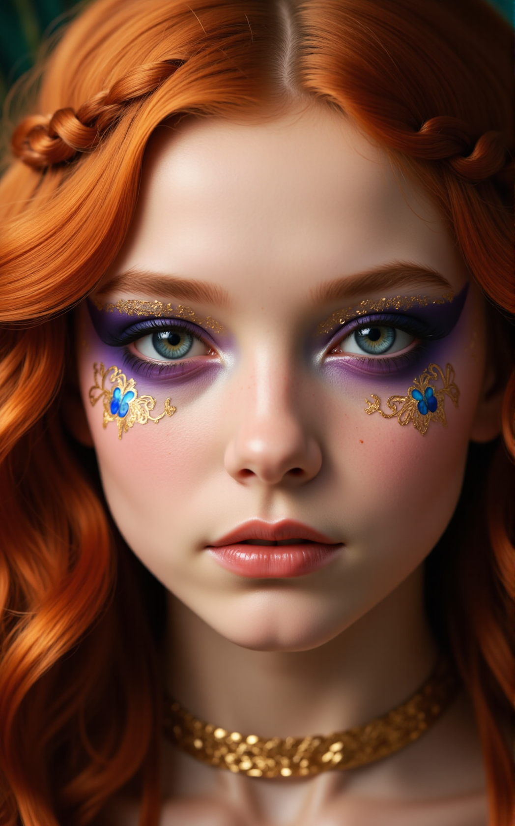 Real Dream prompt: An extreme close-up fantasy portrait f...