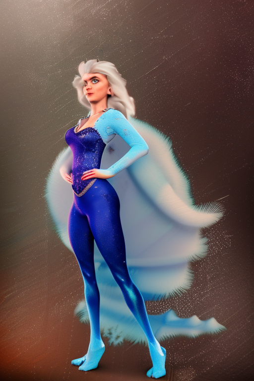 Stable Diffusion prompt: (real female in Elsa outfit), sh...