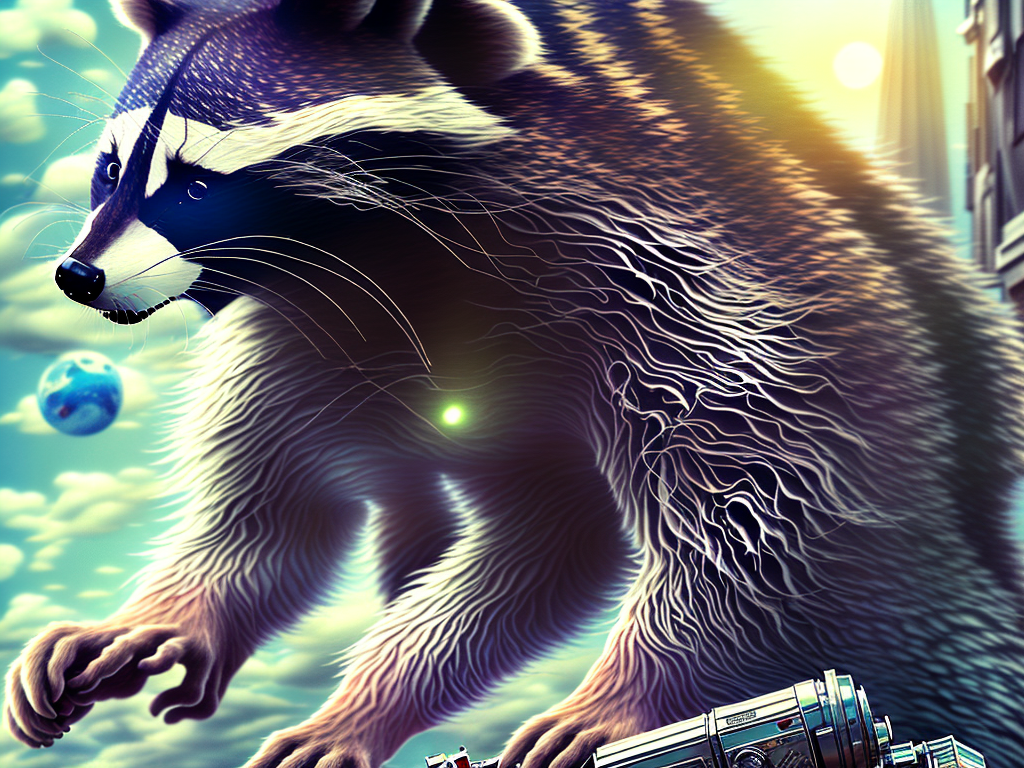 Openjourney prompt: racoon astronaut,space,marvel,4k, hyp...