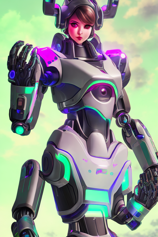 Openjourney prompt: a duracell battery bunny themed D.va ...
