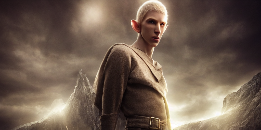 Stable Diffusion prompt: photo of a ultra realistic elf m...