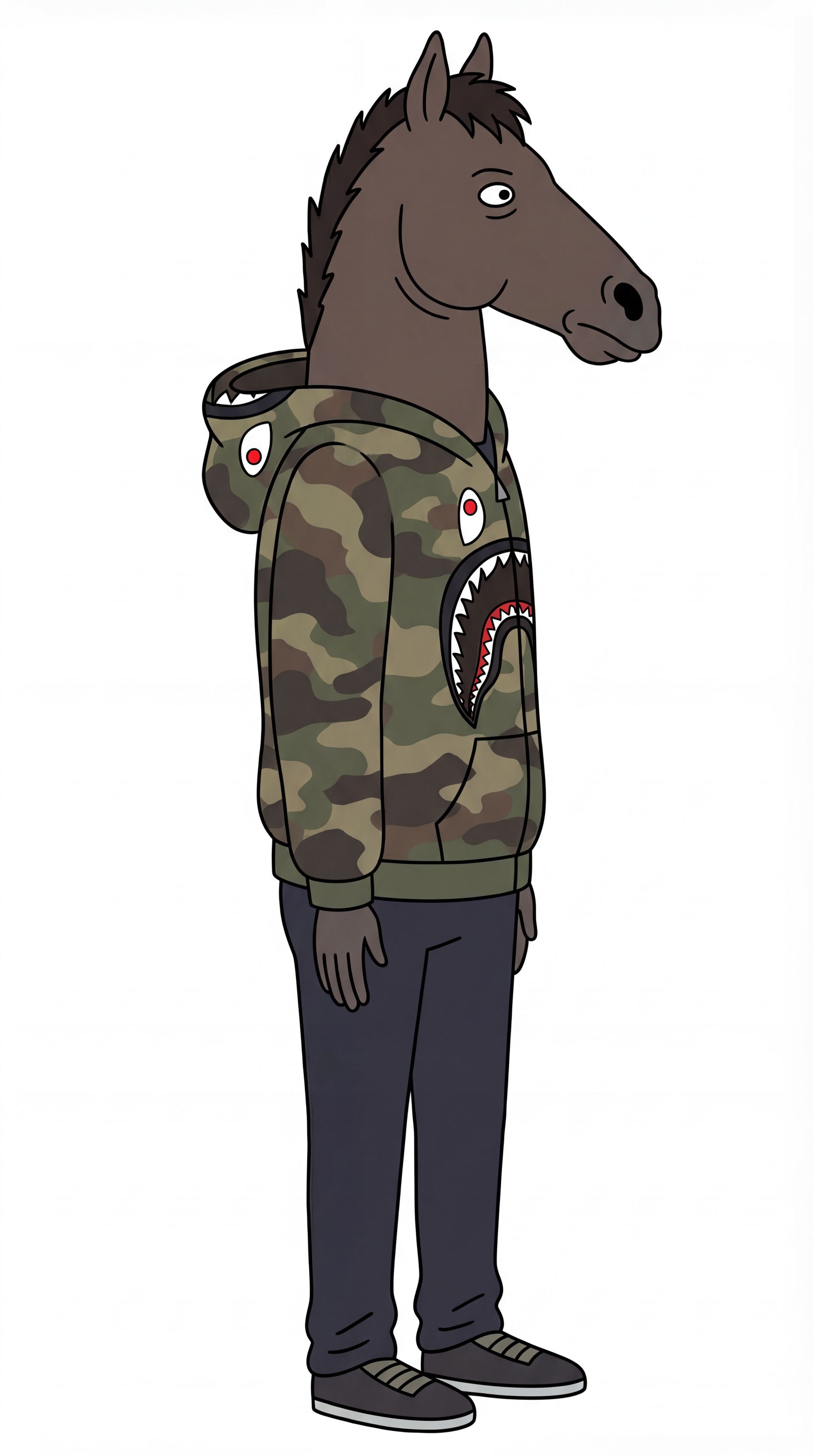 Nano Banana prompt: Full body character design, strict 90...