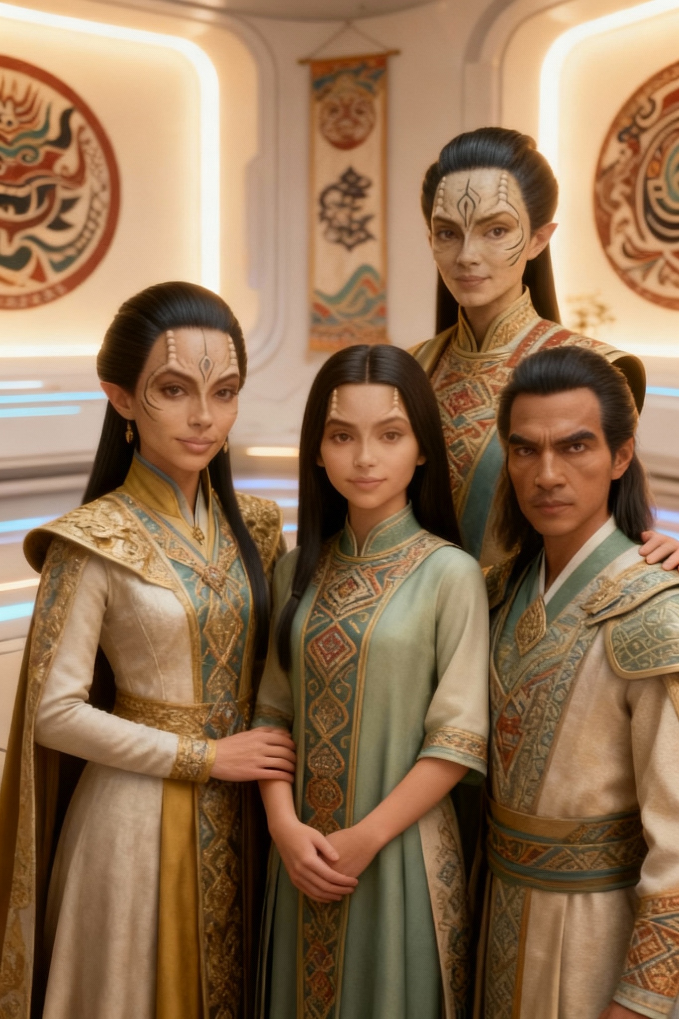 Seedream 4 prompt: Change all character images into an el...