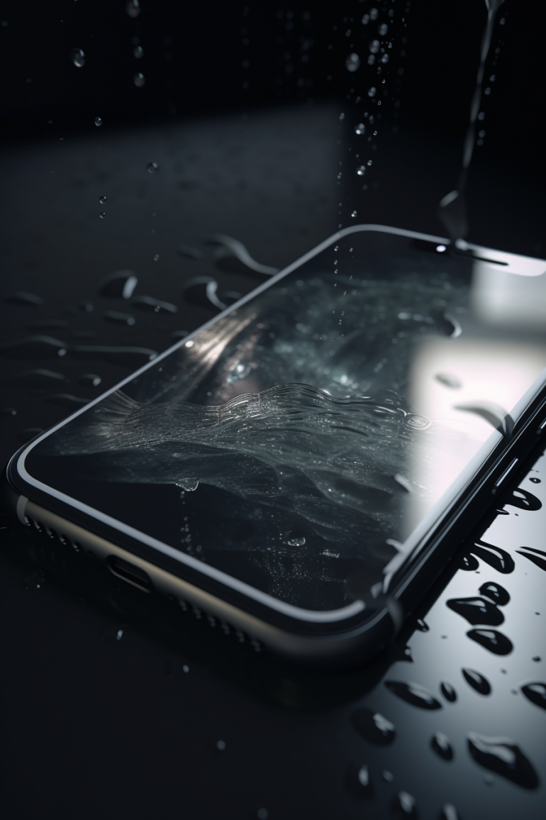 Midjourney prompt: 3d render of a iphone, volumetric ligh...