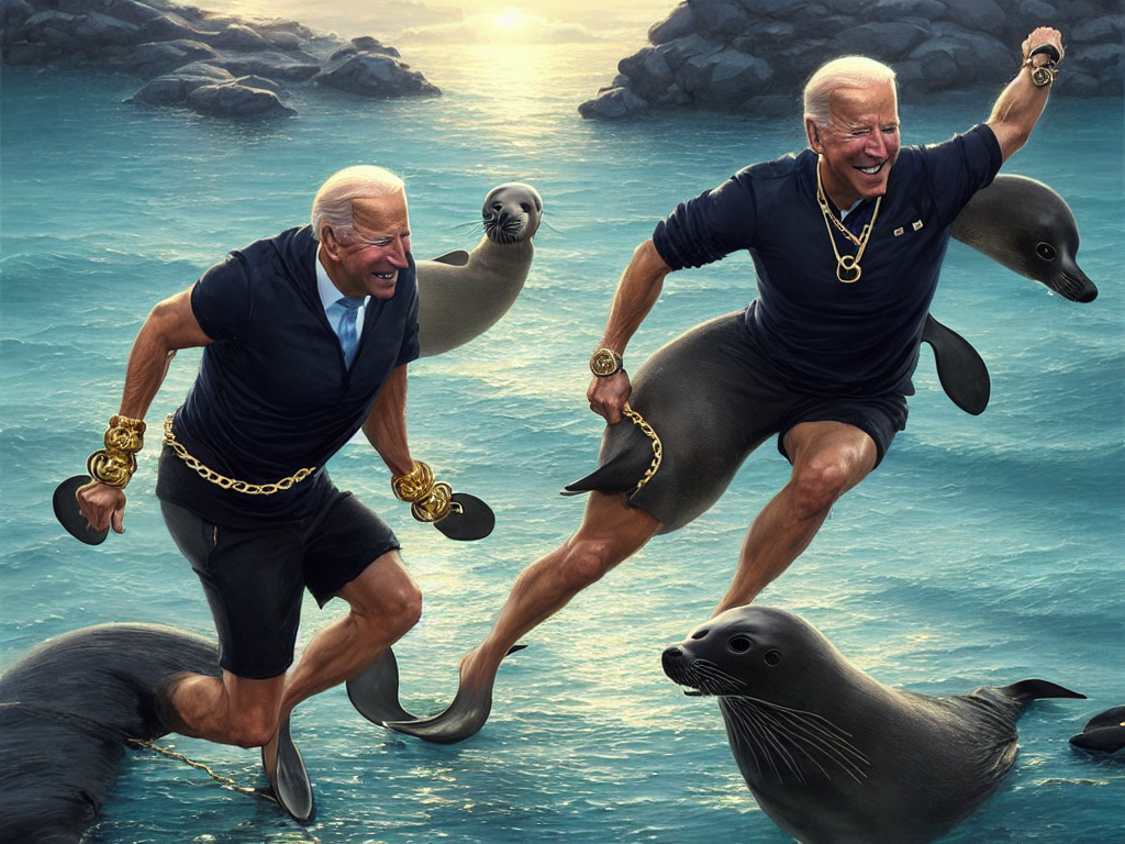 Stable Diffusion prompt: joe biden wearing cycling shorts...