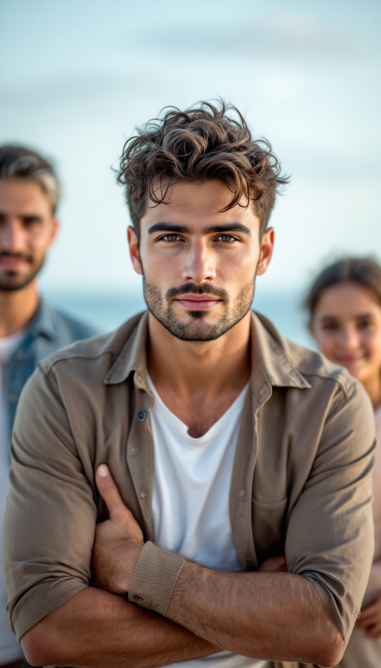 FLUX prompt: Photography, The image of a handsome Italian...