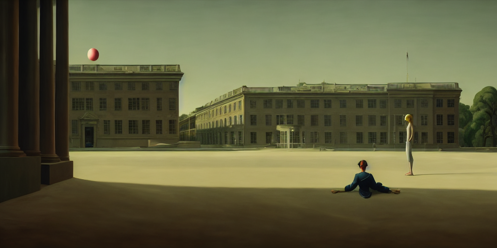 Stable Diffusion prompt: eye, neo rauch, edward hopper, o...