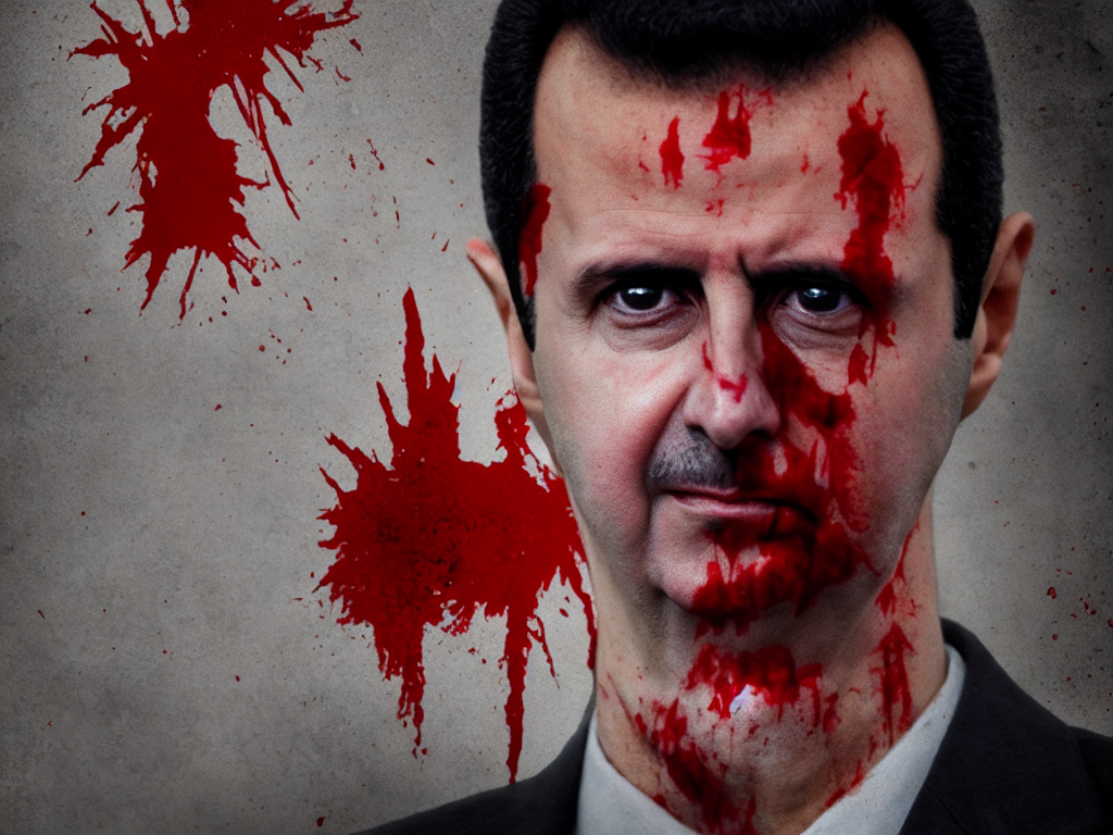 Stable Diffusion prompt: portrait of Bashar al-assad with...