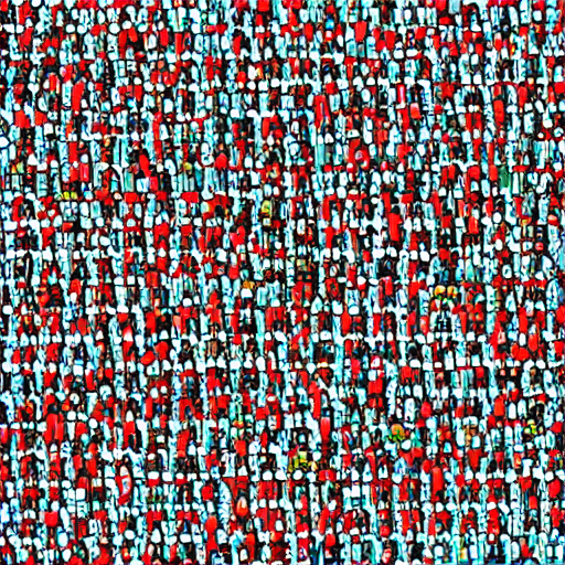 Stable Diffusion prompt: high-resolution where´s waldo style