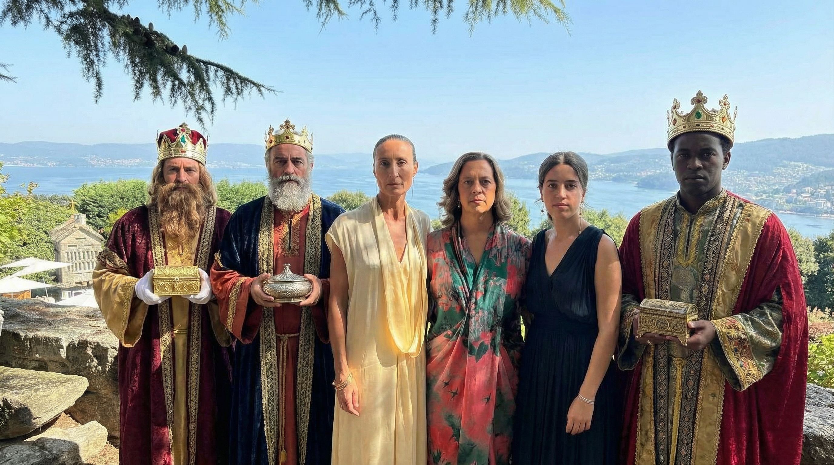 Nano Banana prompt: family style portrait, super serious,...