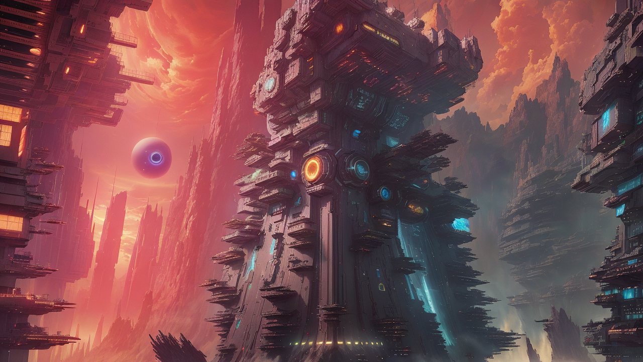 Deliberate prompt: anime style, futuristic, dystopian, po...