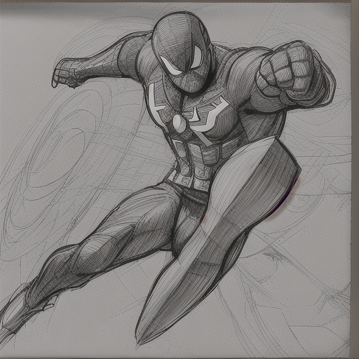 Anything prompt: Superhero with a combination of Spiderma...