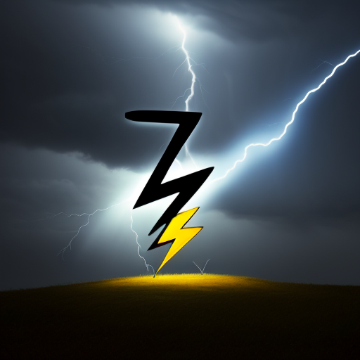 DreamShaper prompt: The letter S being struck by a bolt o...