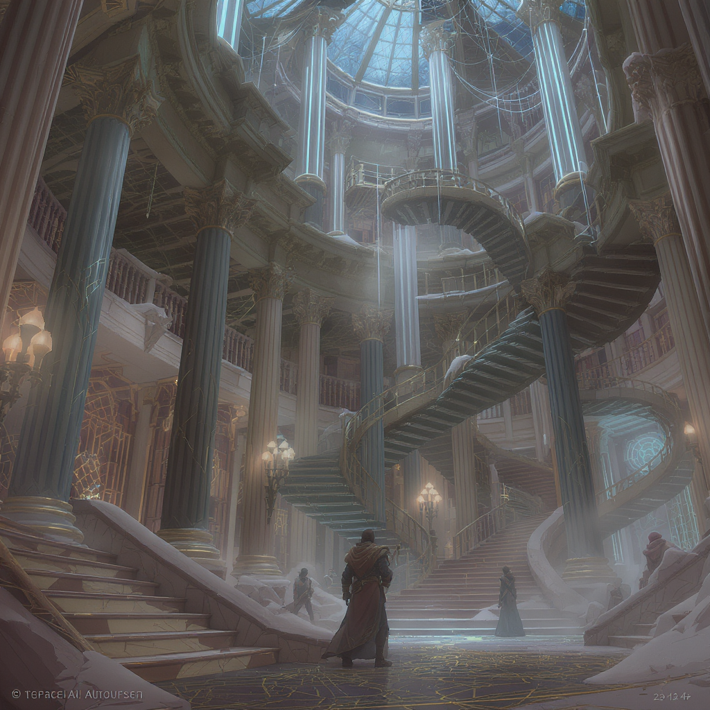 FLUX prompt: The Aethelgard Academy was a gilded cage, pr...