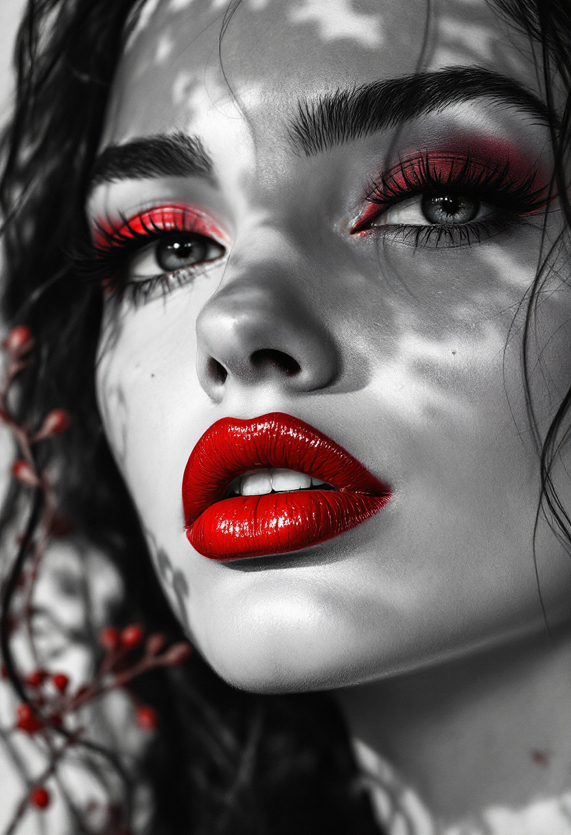 FLUX prompt: Female face sketch, expressive lines in beau...