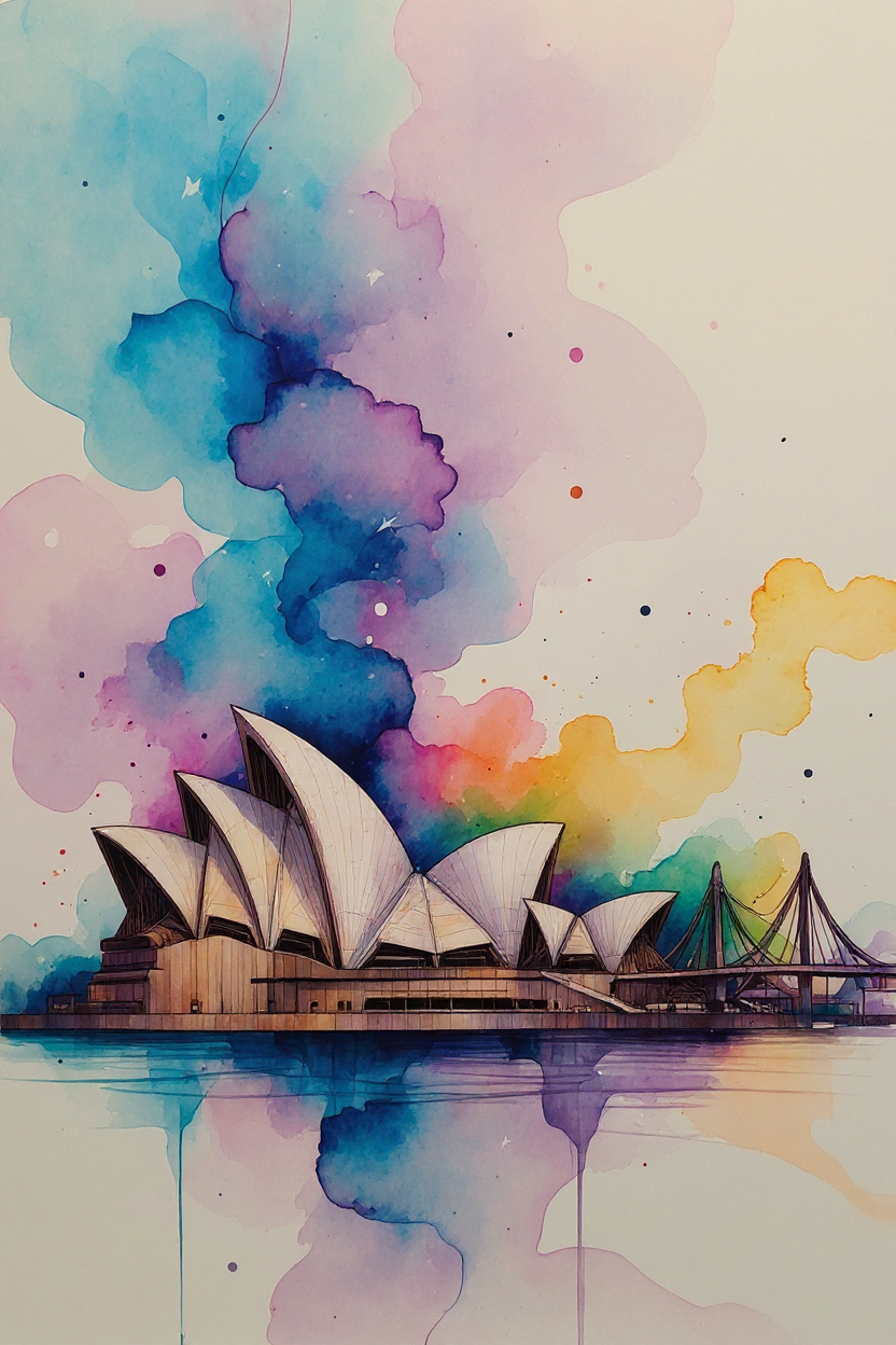 FLUX prompt: rough unfinished hand-painted alcohol ink wa...