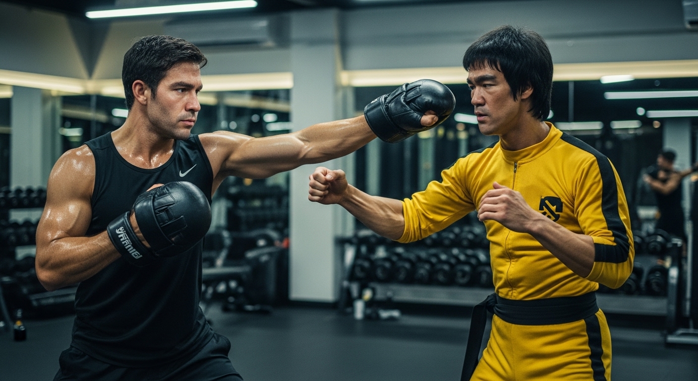 Google Imagen prompt: The man in the reference image keep...