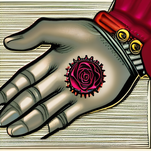 Stable Diffusion prompt: The image depicts a hand, render...