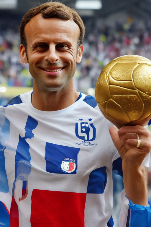 Stable Diffusion prompt: realistic, photo, Emanuel Macron...