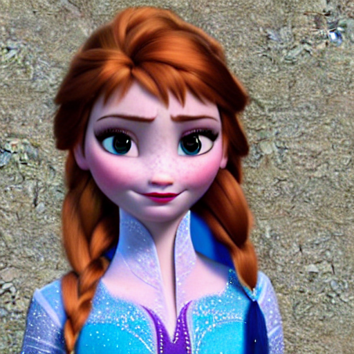 Stable Diffusion prompt: Anna, frozen, very detailed work