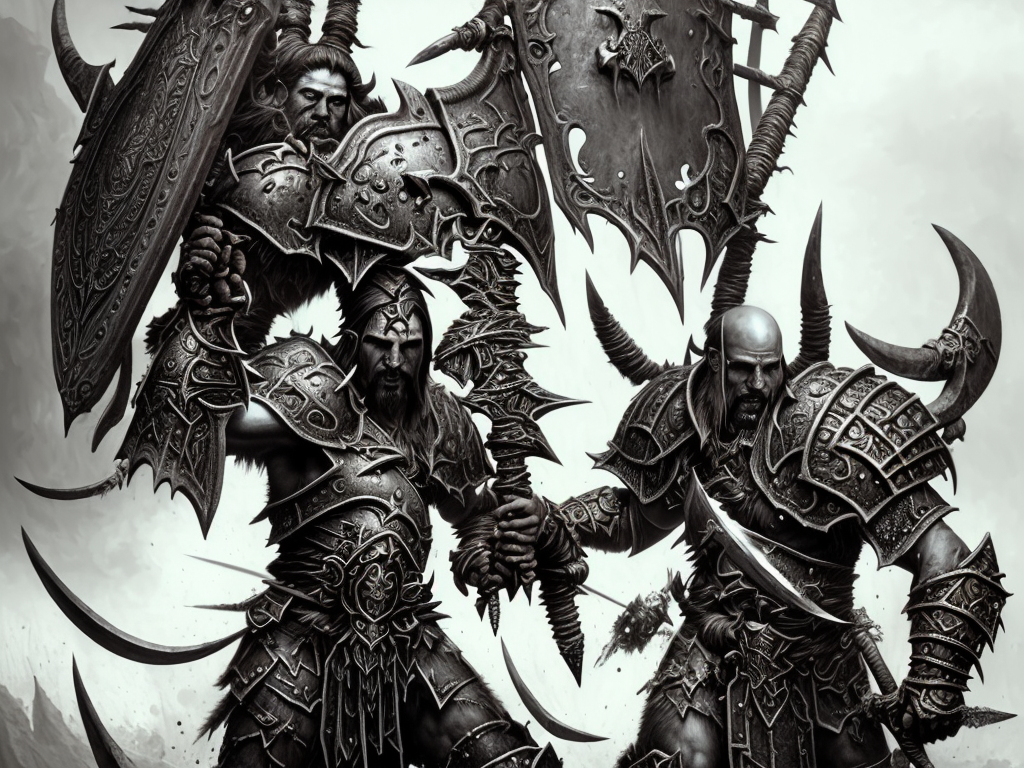Openjourney prompt: Stunningly Realistic, Barbarian: trib...