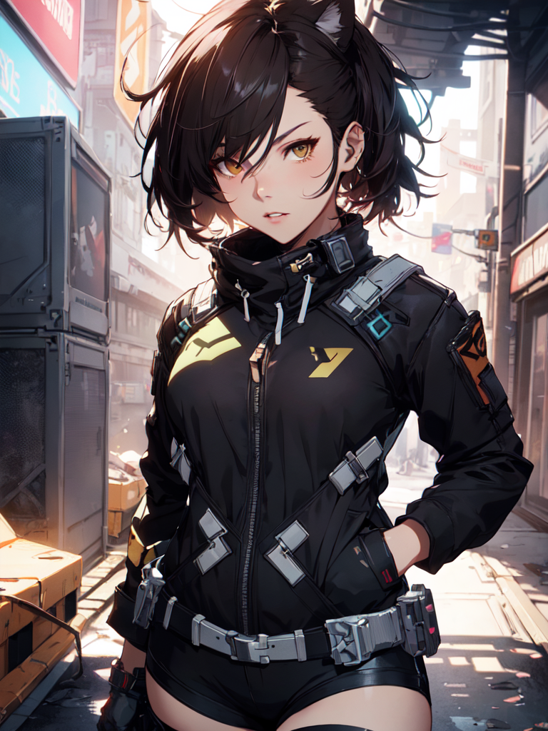 Stable Diffusion prompt: cute cat girl, by Yoji Shinkawa ...
