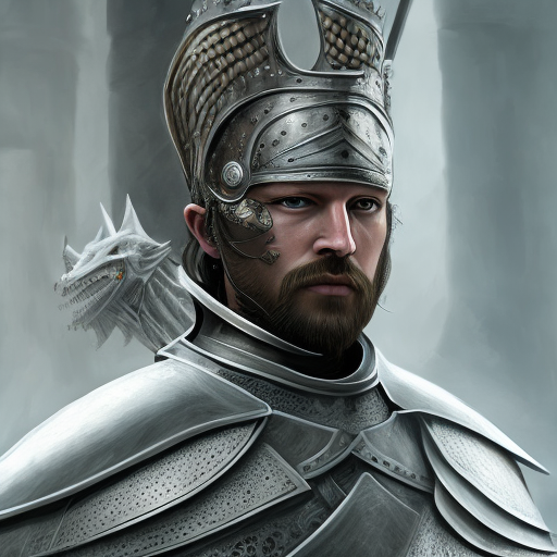 Openjourney prompt: closeup of knight in ceremonial armor...